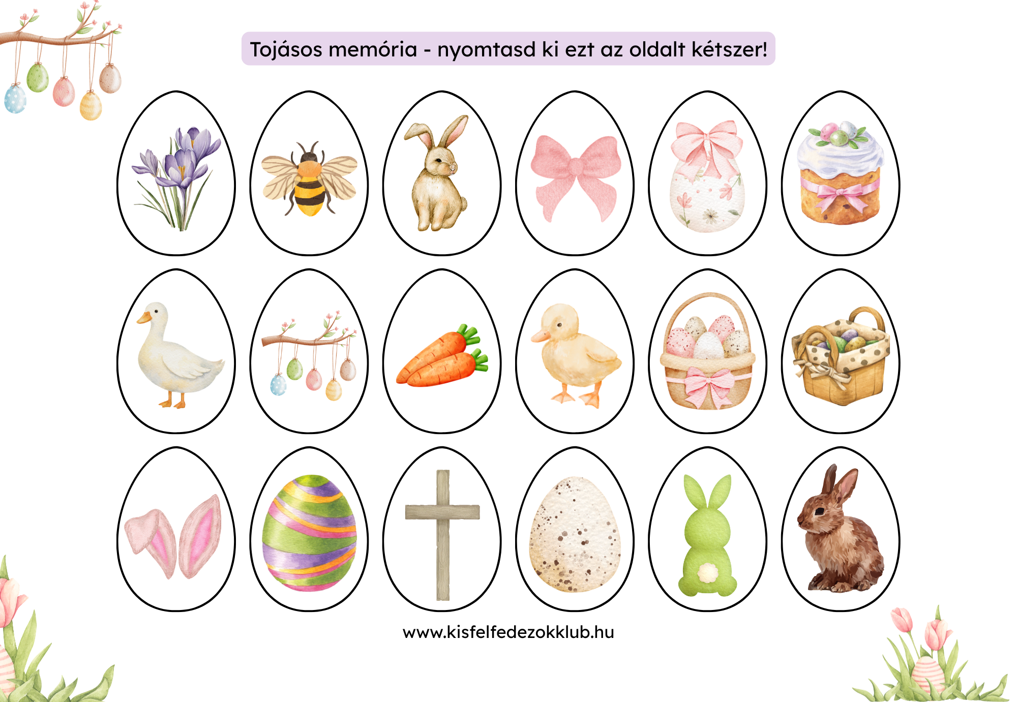 Húsvéti feladatlapok – Kis felfedezők klub